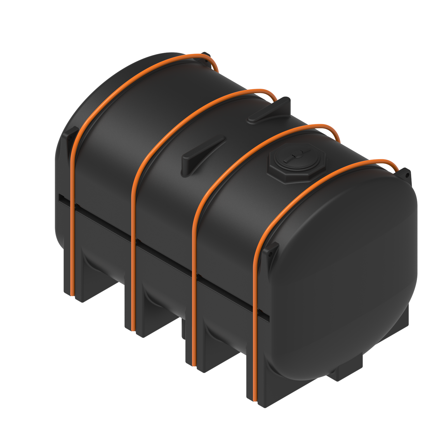 4250 Gallon Flat-Bottom Elliptical Leg Tank with Mounting Hoops ...